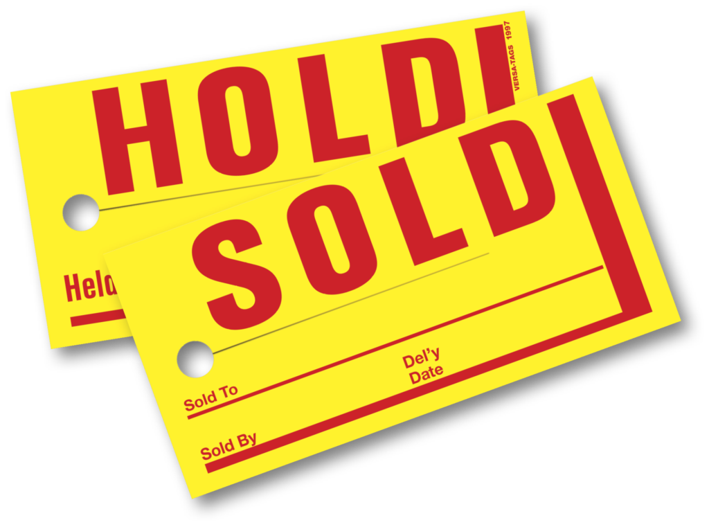 SOLD HOLD TAGS (2.6 in. x 4.1 in.) – karkare